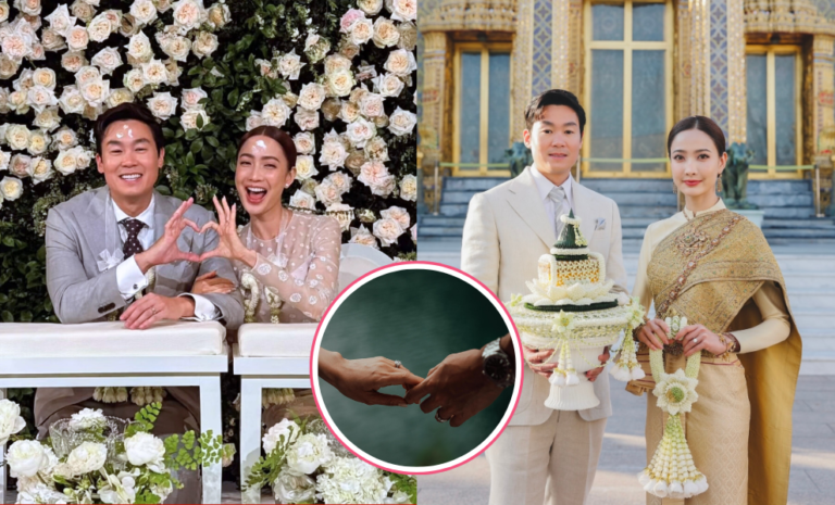 ស្វាមីភរិយាគូថ្មី! Taew Natapohn ដឹកដៃគូដណ្ដឹងចូលរោងមង្គល ក្រោម